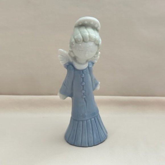 Accents | Vintage Blue And White Porcelain Angel Figurine | Poshmark